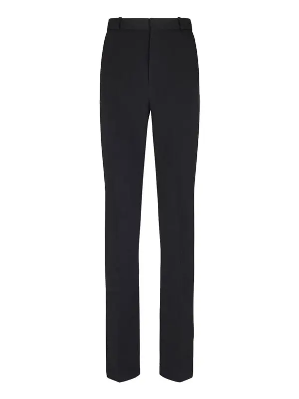 Balmain Dared Wool Trousers - Black