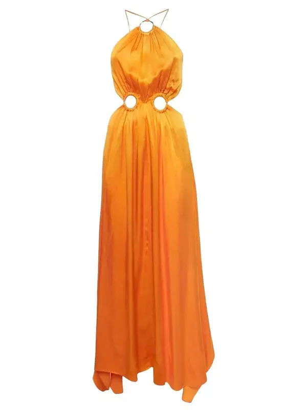 ELLIATT Asymmetric Maxi Dress - Orange