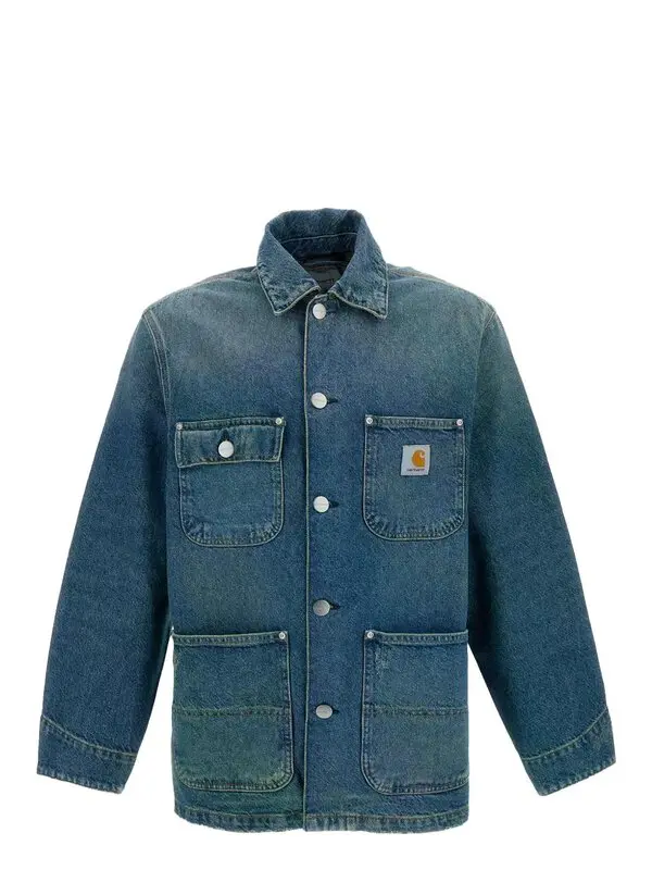 Carhartt Work In Progress Patch-pocket Denim Jacket - Blue