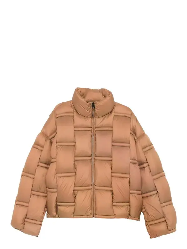 RAXXY Panelled Padded Jacket - Brown
