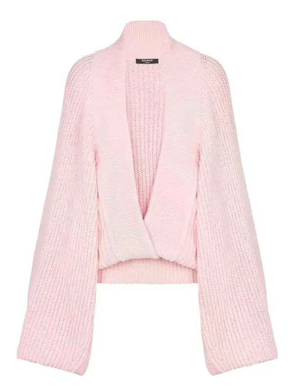 Balmain Balloon-sleeve Sweater - Pink