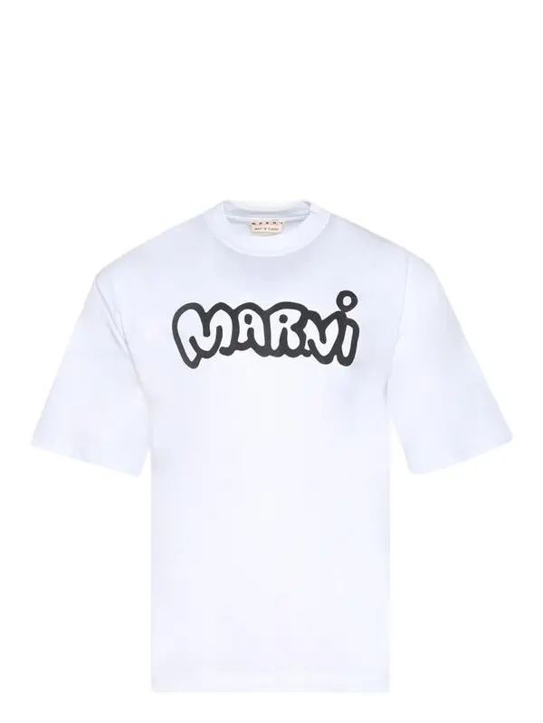 Marni Logo Tee Lily - White
