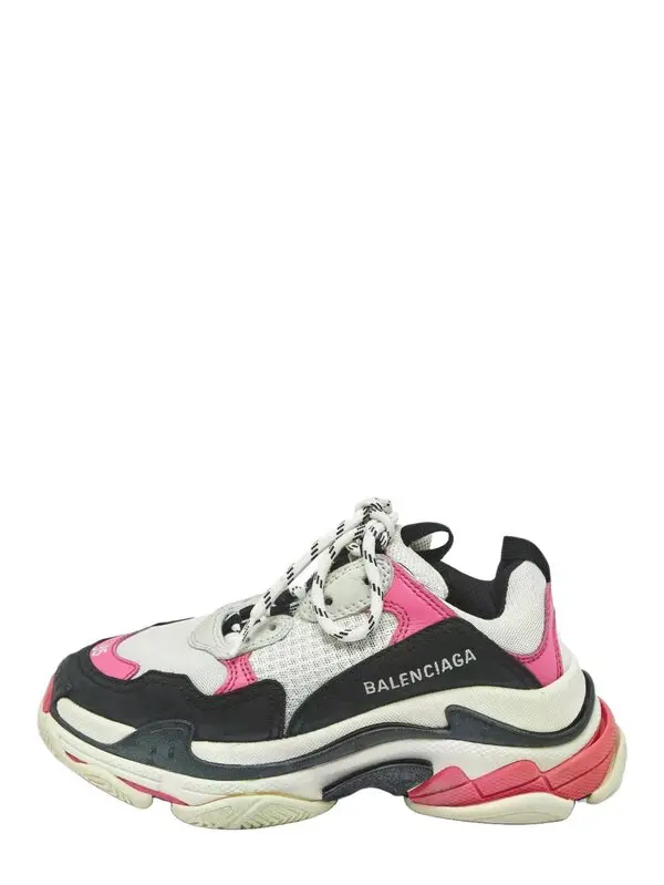 Balenciaga Triple S Leather Sneakers - White