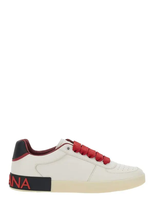 Dolce & Gabbana Portofino Custom Low-top Sneakers - Red