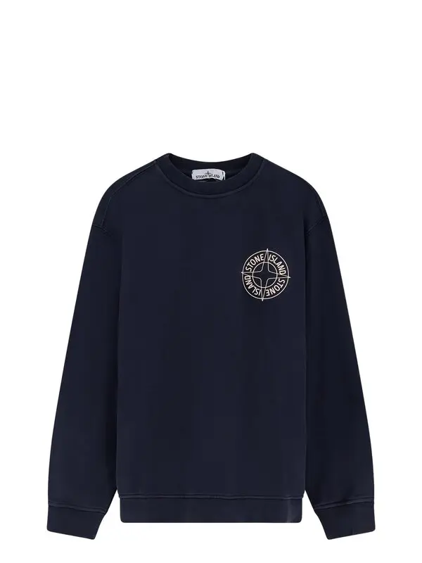 Stone Island Cotton Sweatshirt - Blue