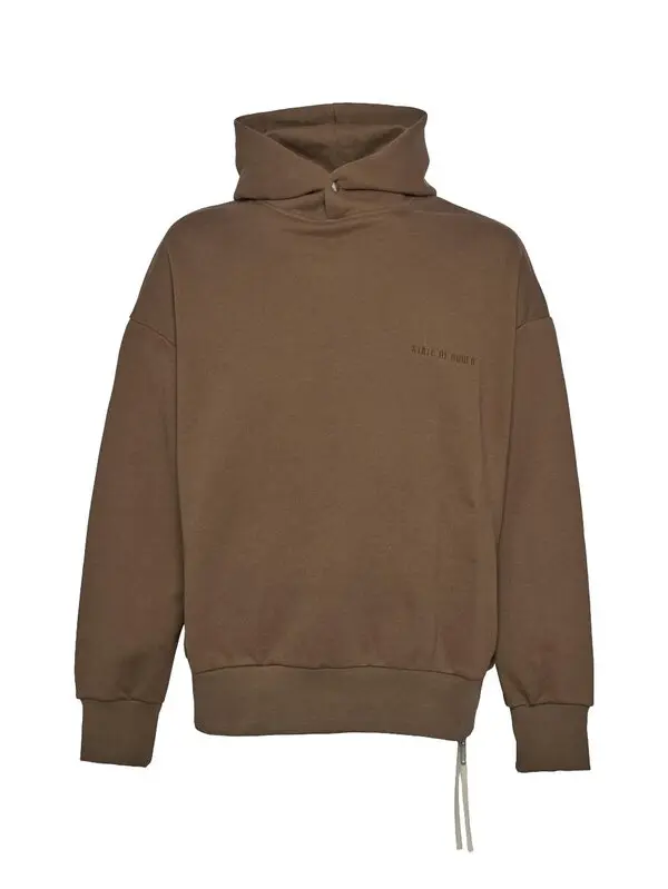 STATE OF ORDER Embroidered Relaxed-fit Sweatshirt - Brown