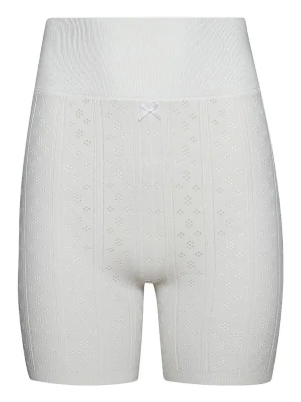 JW Anderson Pointelle Knitted Shorts - Off White