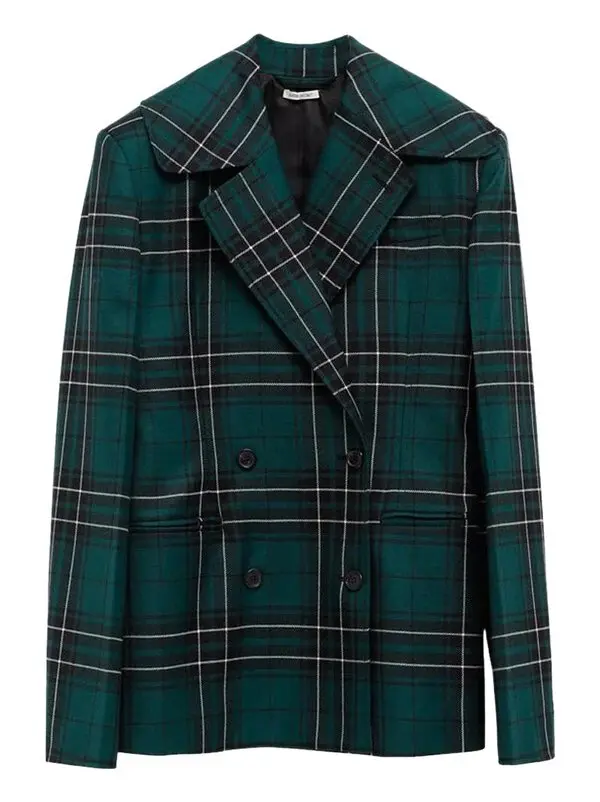 JW Anderson Tailored Cinched Waist Jacket - Green
