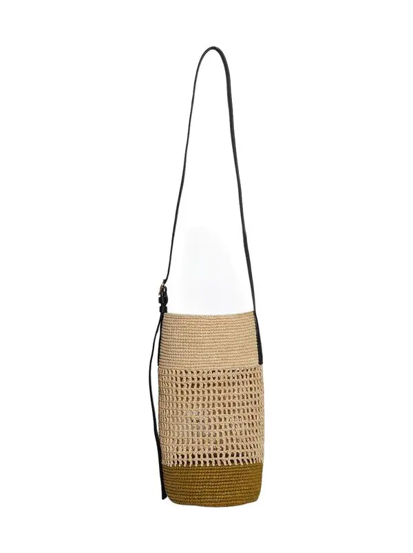 Khaite Small Raffia Bucket Bag - Natural