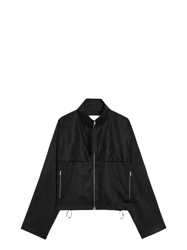 JIL SANDER Oversized Cotton Jacket - Black
