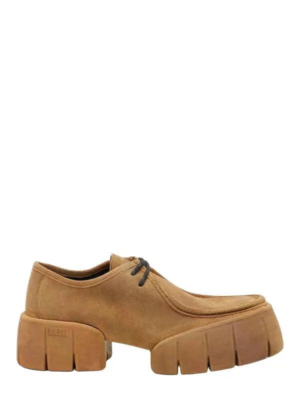 DIESEL® D-tex Wb Suede Derby Shoes - Brown