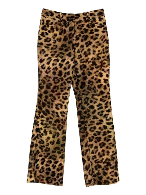 Ba&sh Animal-print Trousers - Brown