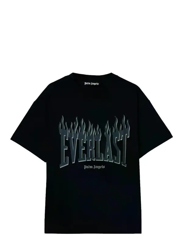 Palm Angels X Everlast Logo-print T-shirt - Black