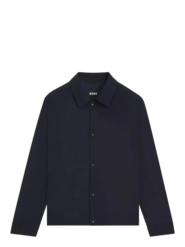 BOSS Buttoned Long-sleeve Shirt - Blue