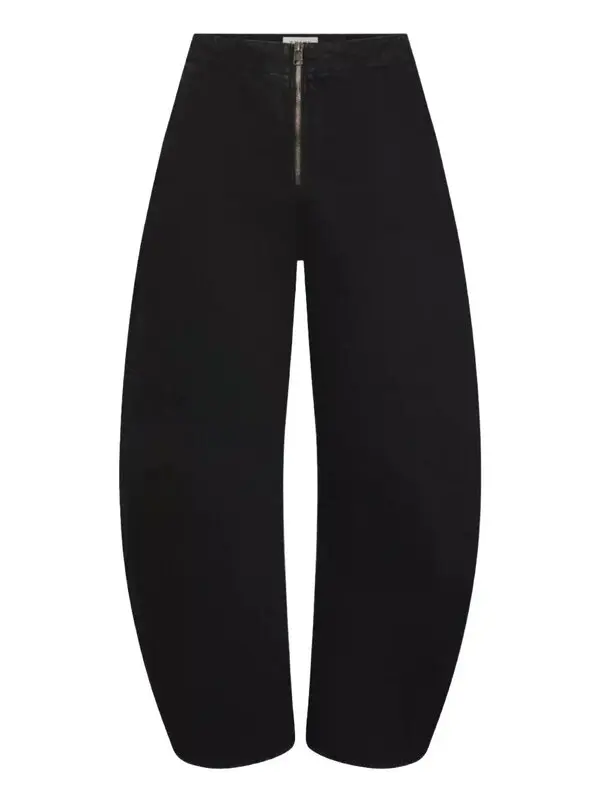 FRAME Cotton Trousers - Black