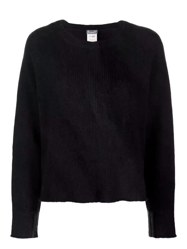 Kristensen Du Nord Contrasting-trim Cashmere Jumper - Blue
