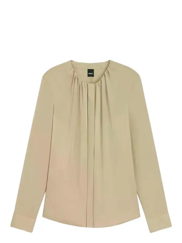 BOSS Long-sleeve Blouse - Neutrals