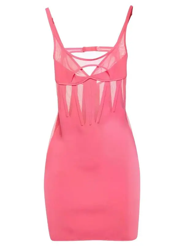 Thierry Mugler Mini Corset Dress - Pink