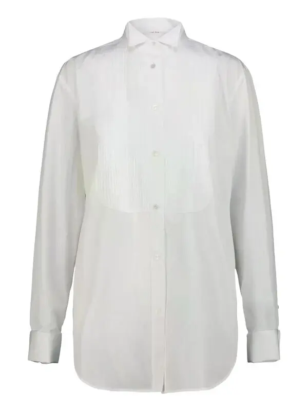 THE ROW Erelia Pleated Shirt - White