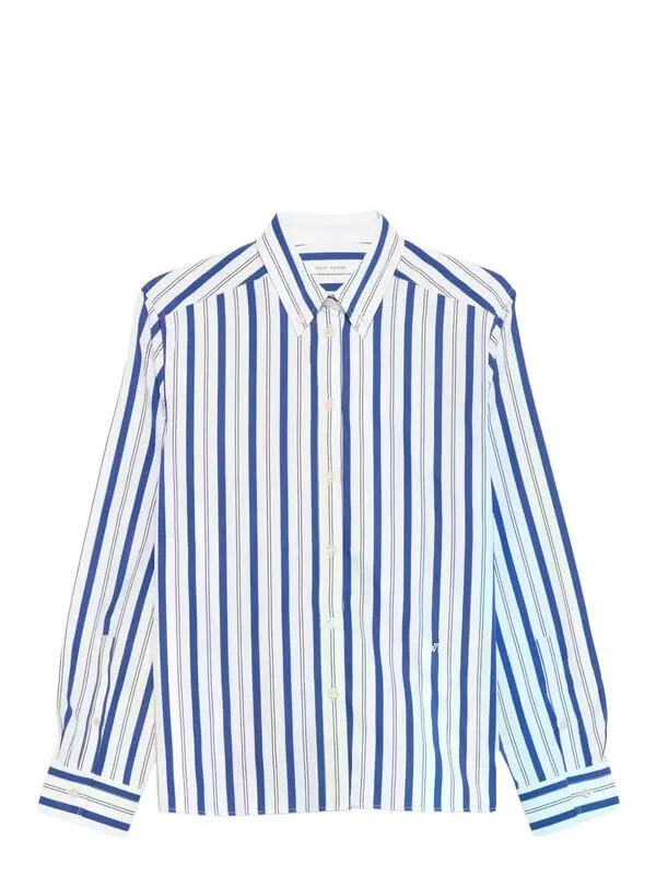 WALES BONNER Striped Button-fastening Shirt - White