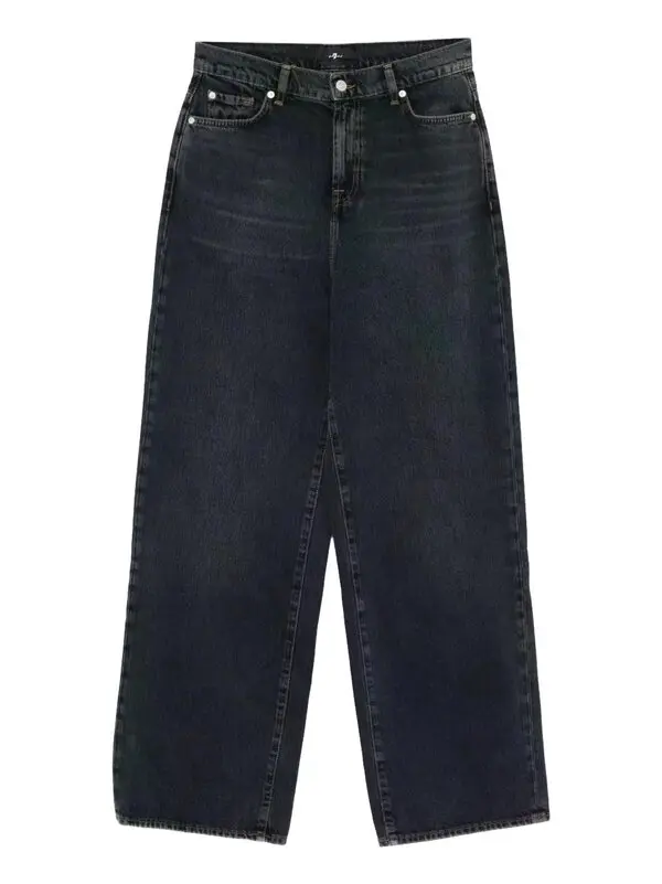 7 For All Mankind Slouchy Jeans - Black