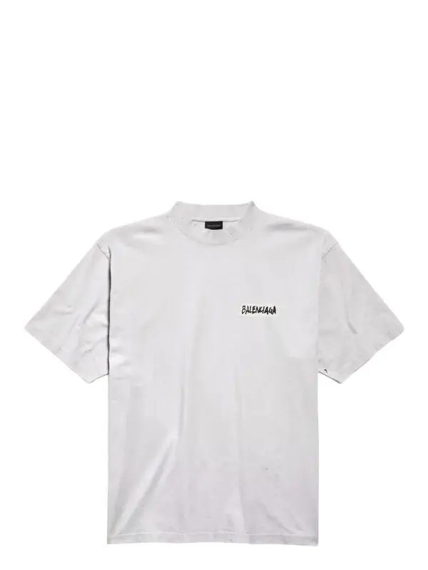 Balenciaga Logo Detail T-shirt - Grey
