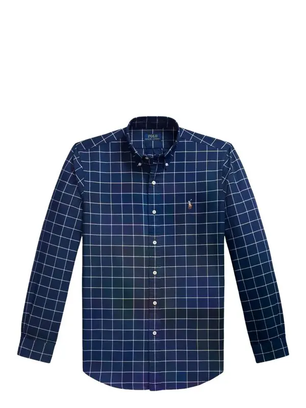 Polo Ralph Lauren Logo-embroidered Oxford Shirt - Blue