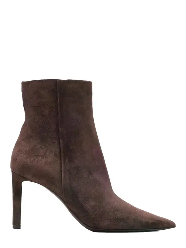 JIMMY CHOO Frankie Pointed Ankle Boots - Brown