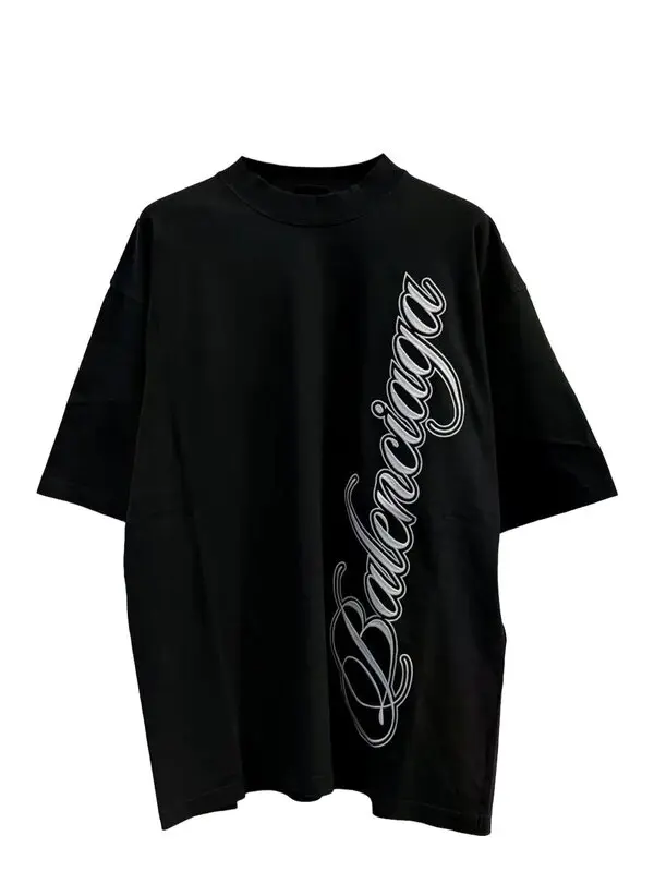 Balenciaga Logo-detail T-shirt - Black
