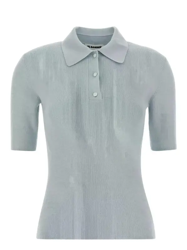 JIL SANDER Short-sleeve Polo Shirt - Blue
