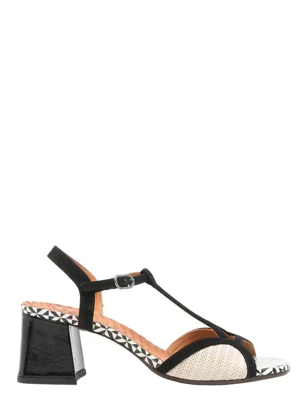 Chie Mihara Lipika T-strap Sandals - Black