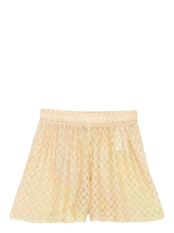 Missoni Lace Short Shorts - Yellow