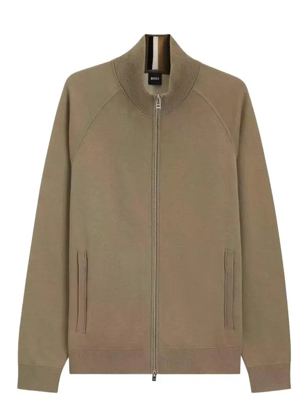 BOSS Zip-up Cardigan - Neutrals