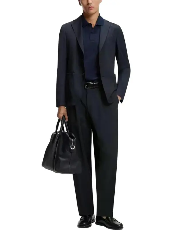 BOSS Pleated Trousers - Blue