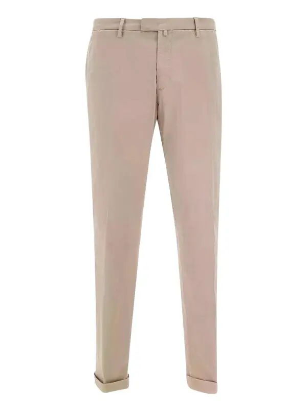 BRIGLIA 1949 Turn-up Trousers - Neutrals