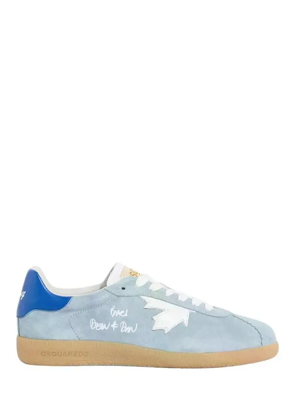 Dsquared2 Rebels Maple Leaf Low Top Trainers - Blue