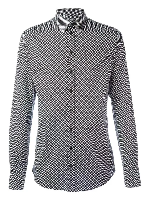 Dolce & Gabbana Dot Print Shirt - Black