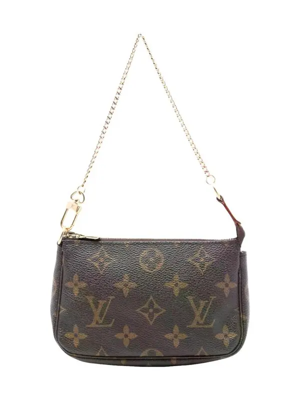 LOUIS VUITTON 2006 Monogram Mini Pochette Accessoires Handbag - Brown