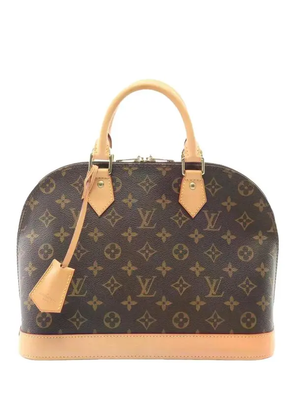 LOUIS VUITTON 2016 Monogram Alma Pm Satchel - Brown