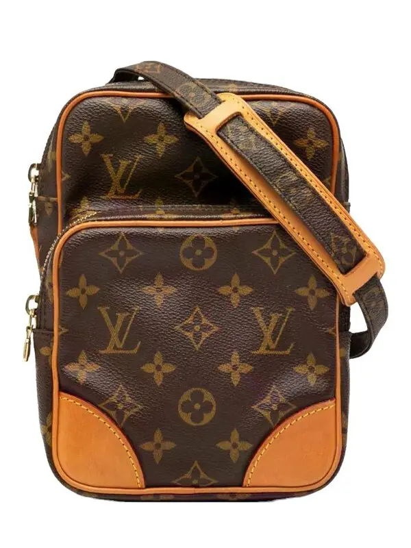 LOUIS VUITTON 2001 Monogram Amazone Crossbody Bag - Brown