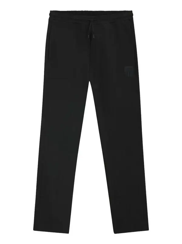 Hugo Ribbed Logo Track Pants - Black