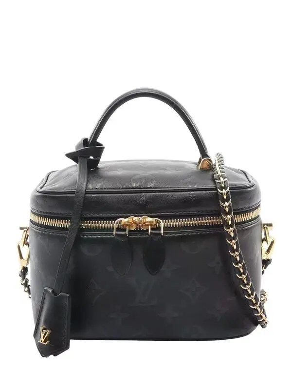 LOUIS VUITTON 2020 Monogram Ink Vanity Pm Satchel - Black