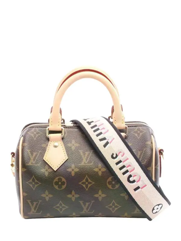 LOUIS VUITTON Monogram Speedy Bandouliere 20 Satchel - Brown