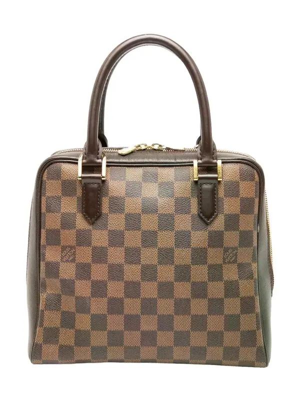 LOUIS VUITTON 2000 Damier Ebene Brera Handbag - Brown