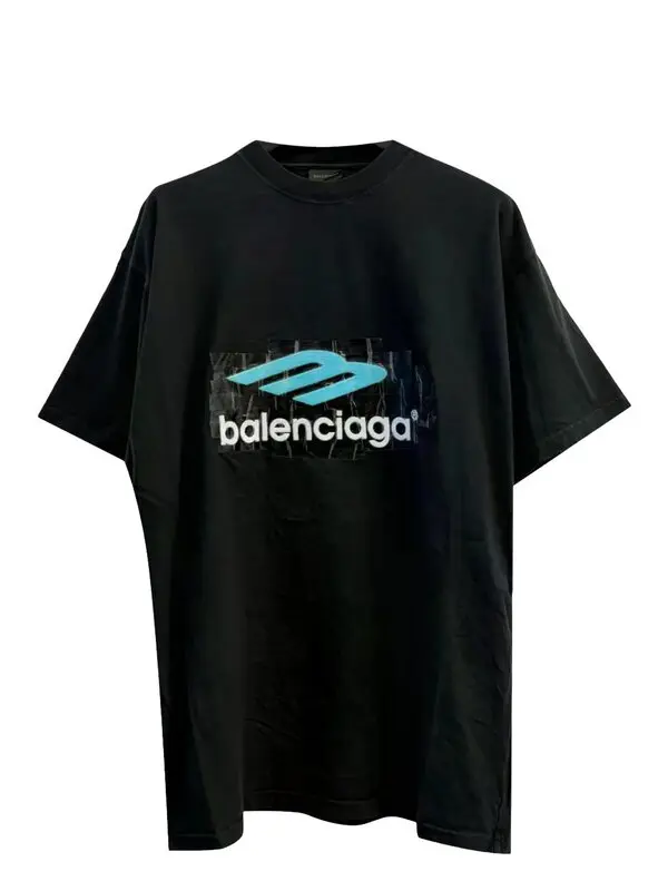 Balenciaga Logo-detail T-shirt - Black