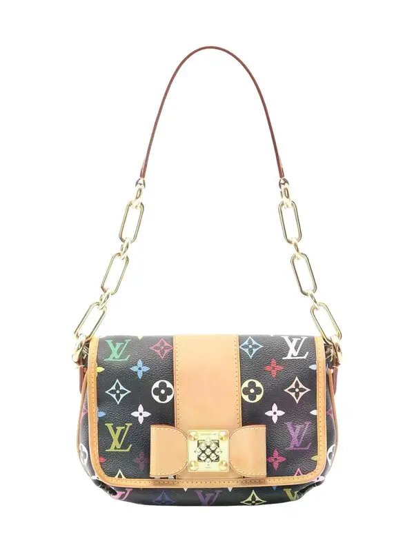 LOUIS VUITTON 2010 Monogram Multicolore Patti Shoulder Bag - Black