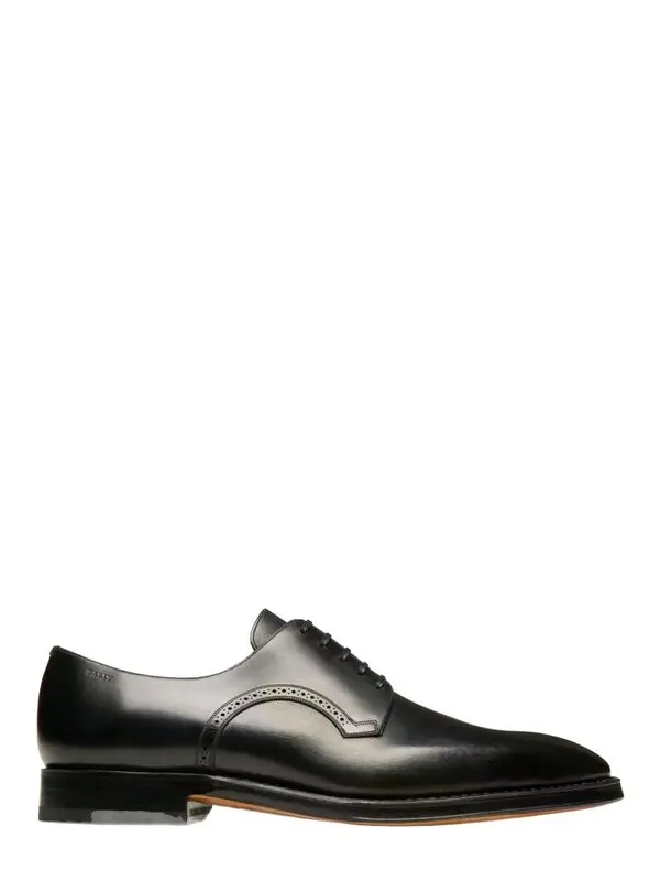 Bally Scamardo Brogue Derby Shoes - Black