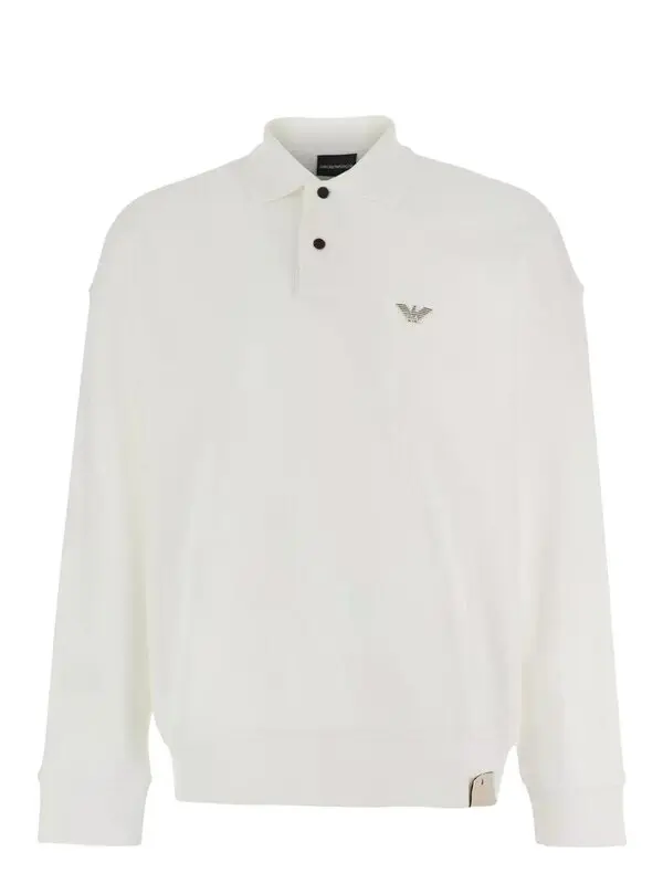 Emporio Armani Logo-embroidery Polo Shirt - White