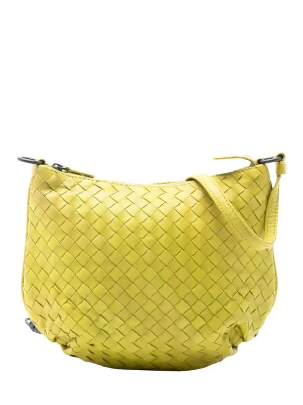 Bottega Veneta Nappa Intrecciato Crossbody Bag - Yellow