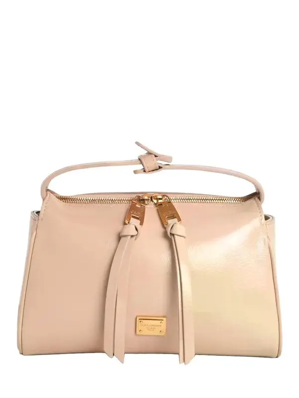 Dolce & Gabbana Leather Vittoria Tote - Neutrals